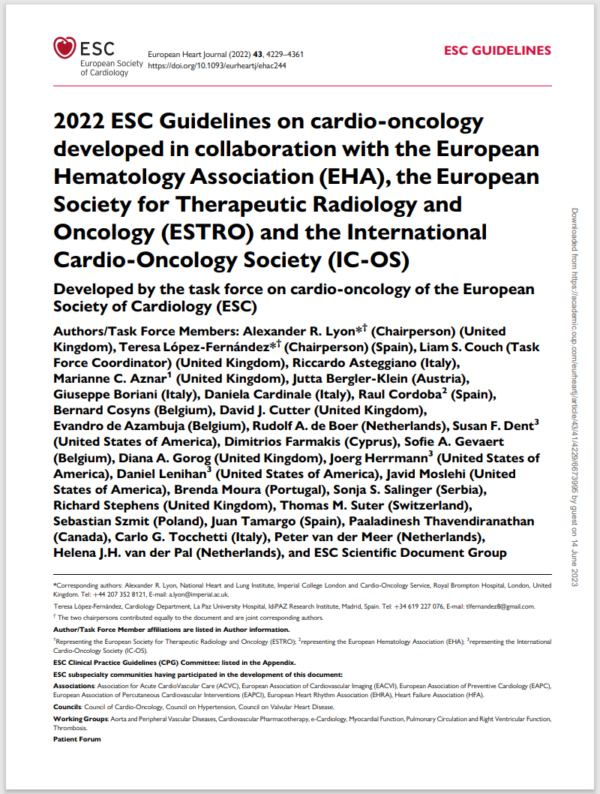Esc Guideline Recommendations: Esc Cardiology Guidelines – CINI